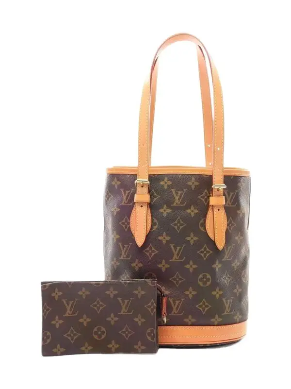 LOUIS VUITTON Monogram Canvas Bucket Bag - Brown