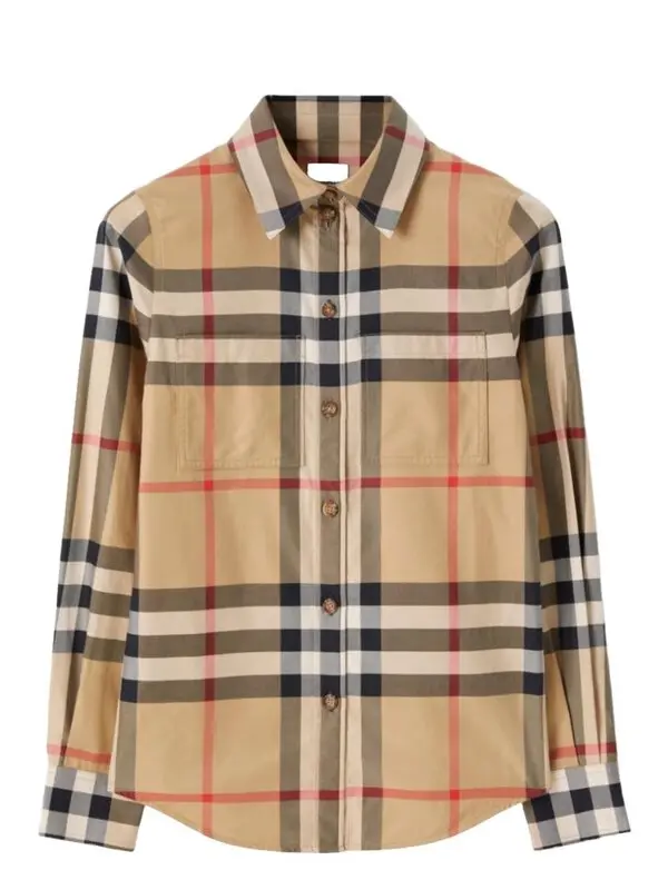 Burberry Vintage Check Button-up Shirt - Nude
