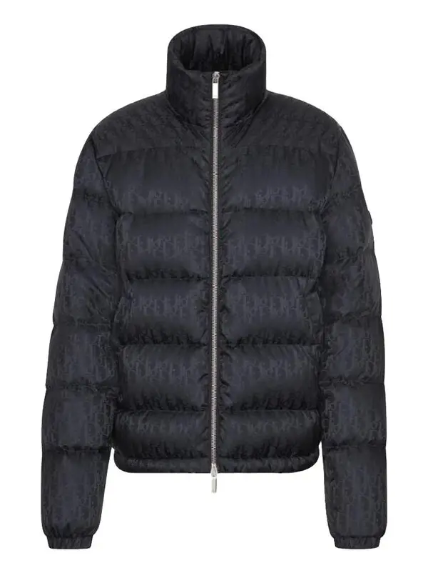 Dior Zip-up Padded Down Jacket - Black
