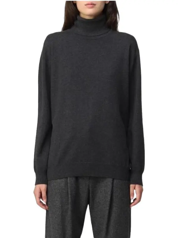 Brunello Cucinelli Cashmere Roll-neck Knit Sweater - Black