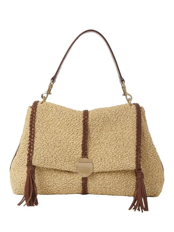 Chloé Penelope Medium Shoulder Bag - Nude