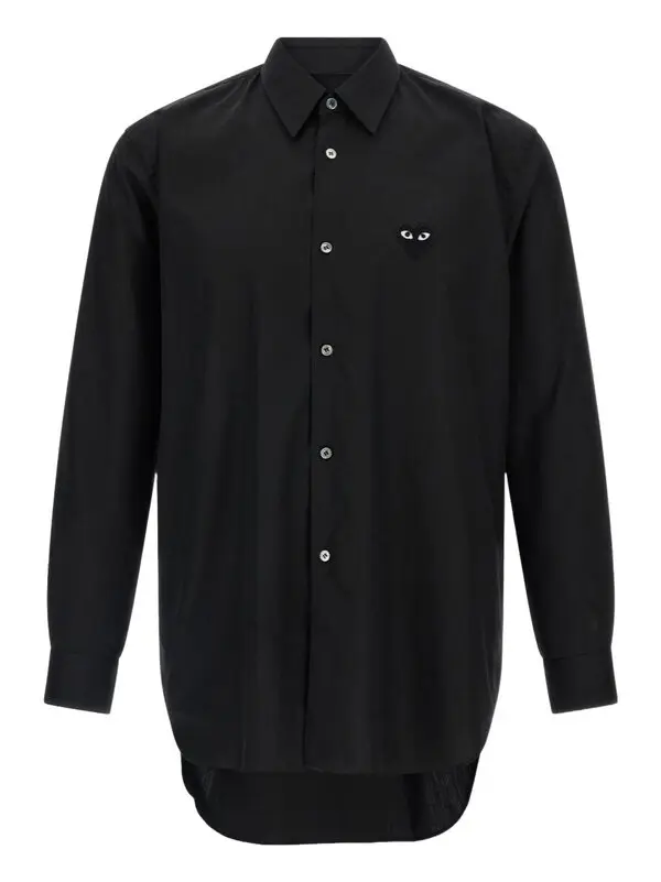 Play Comme Des Garcon Long-sleeved Shirt - Black