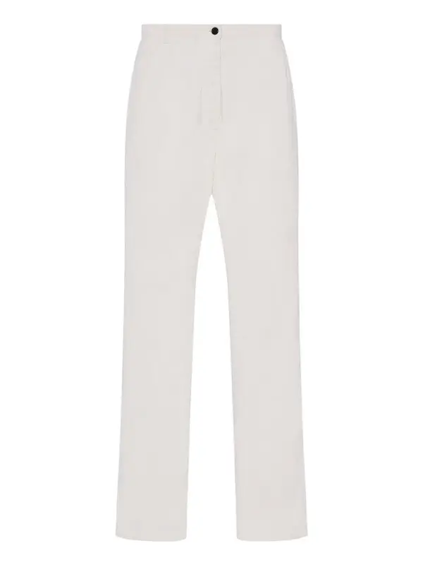 THE ROW Tailored Trousers With Belt Loops - Retro White