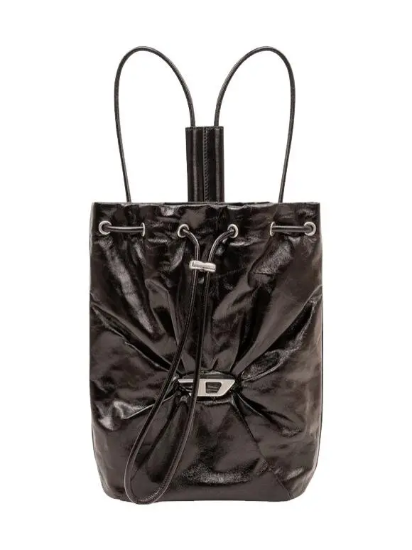 DIESEL® Scrunch-d Drawstring Backpack - Black