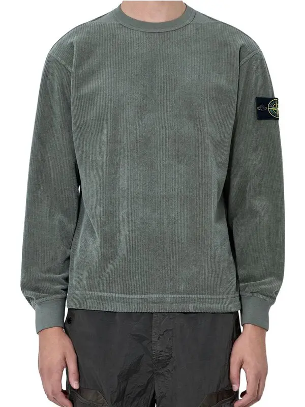 Stone Island Long Sleeve Sweatshirt - Black