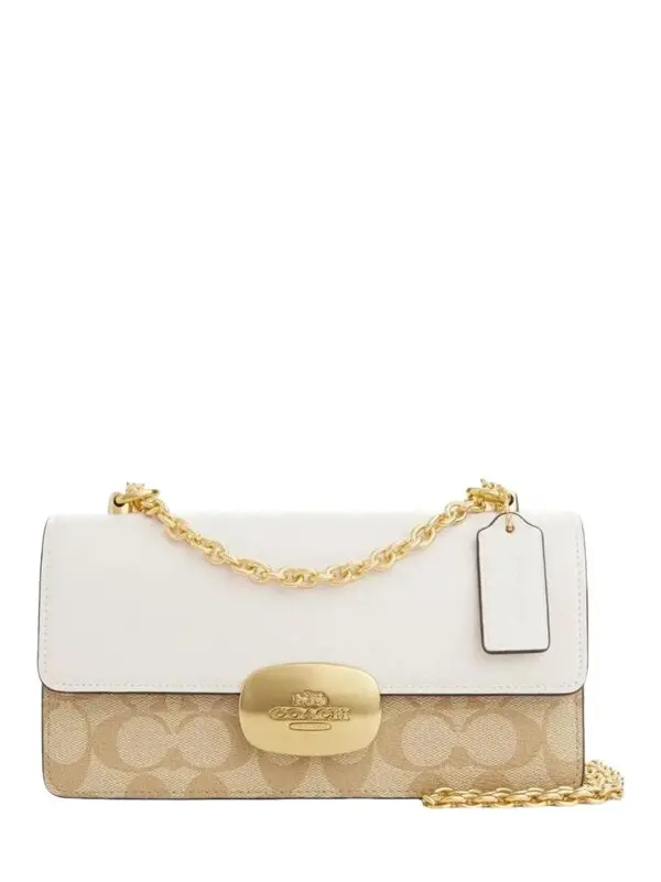 COACH Monogram Shoulder Bag - Nude