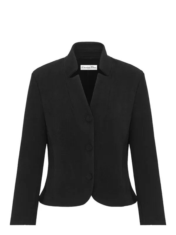 Dior Fitted Jacket With Button Closure - Black