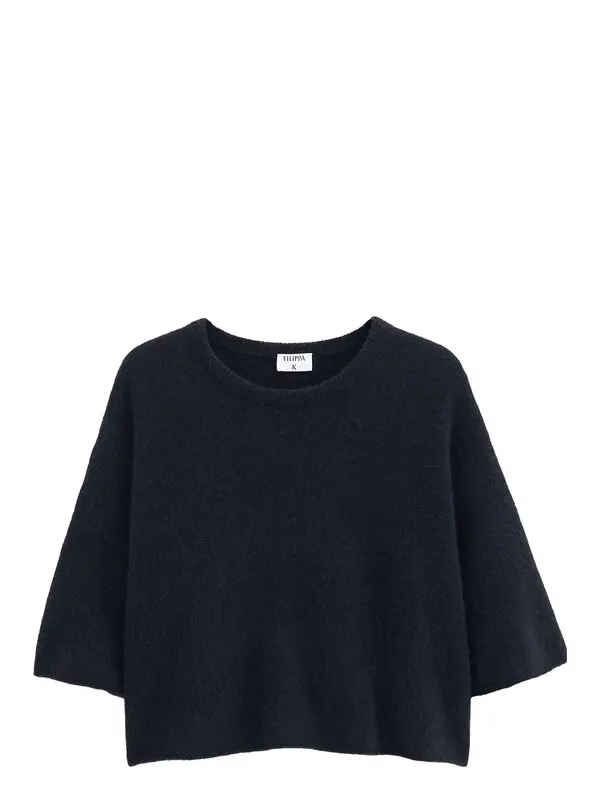 Filippa K Crewneck Short-sleeve Knitwear - Black