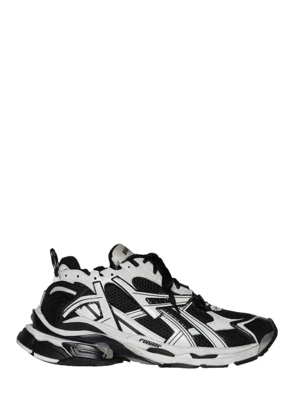 Balenciaga Runner Lace-up Sneakers - White/black