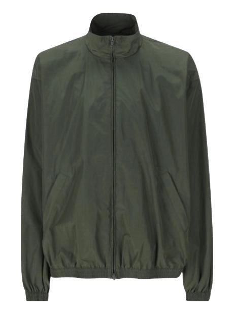 Balenciaga Tape Logo High-neck Zip-up Jacket - Black