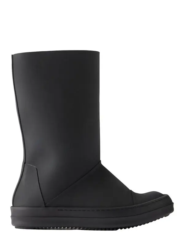 Rick Owens Leather Mid-calf Boots - Black