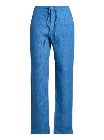 120% Lino Linen Trousers - Blue