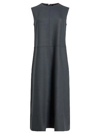 Fabiana Filippi Midi Dress In Viscose, Polyamide, And Elastane - Grey