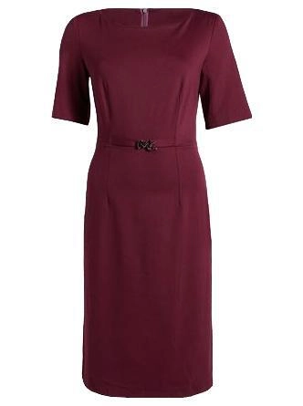 MANILA GRACE Midi Dress In Viscose, Polyamide, And Elastane - Red