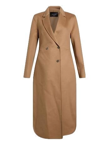 Fabiana Filippi Double-breasted Virgin Wool And Cashmere Coat - Light Brown
