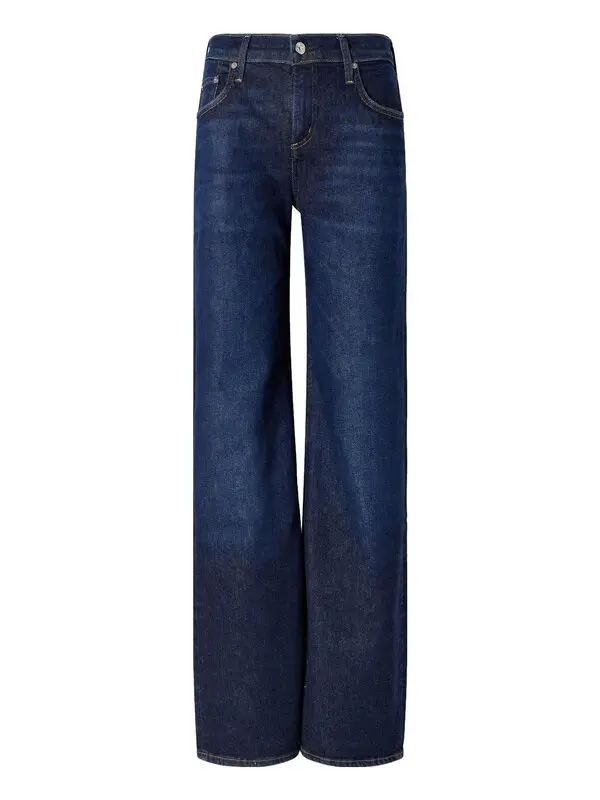 Citizens Of Humanity Nora Mid-rise Wide-leg Jeans - Blue