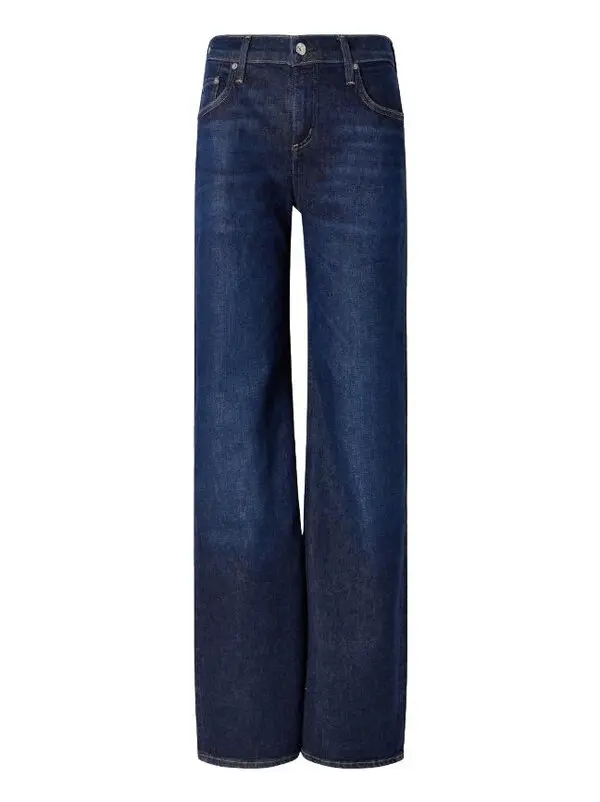 Citizens Of Humanity Nora Mid-rise Wide-leg Jeans - Blue