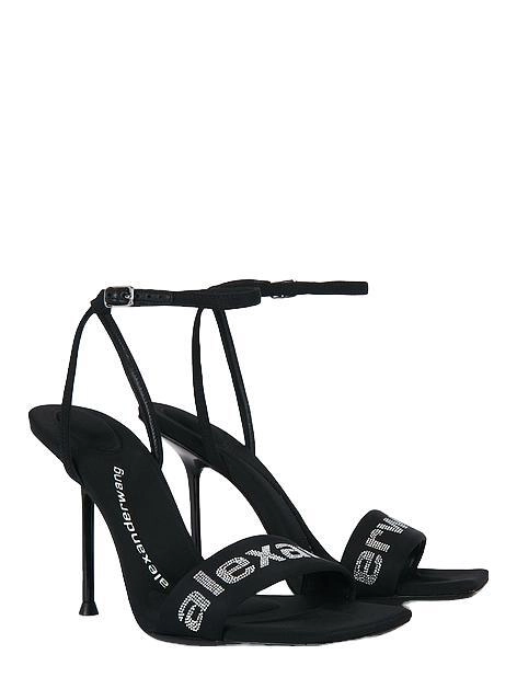 Alexander Wang Julie Billboard 105mm Stiletto Sandals - Black