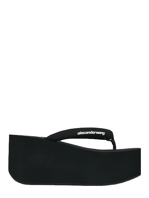 Alexander Wang Jenna Thong Platform Sandal - Black