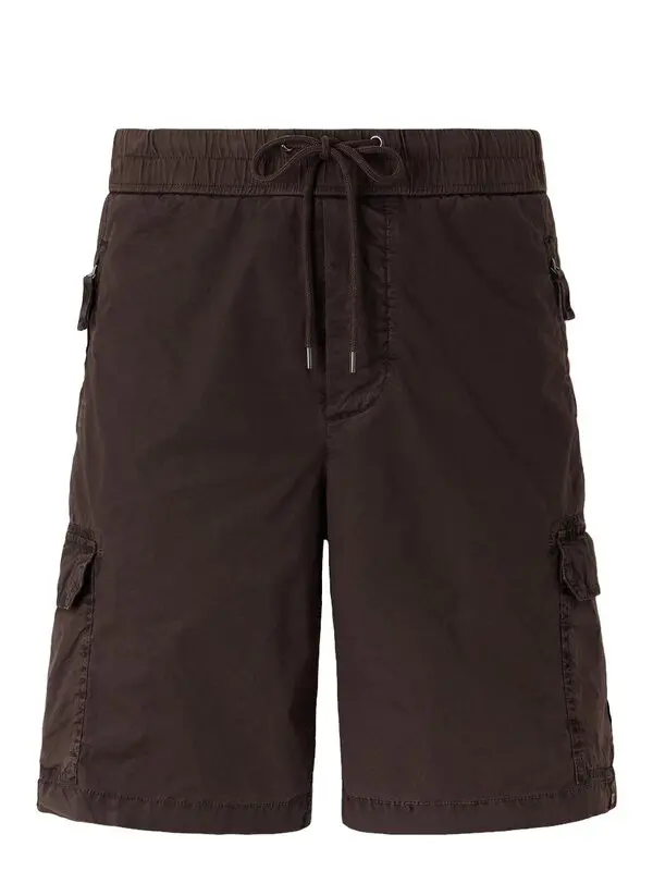 JAMES PERSE Cargo Cotton-poplin Shorts - Brown