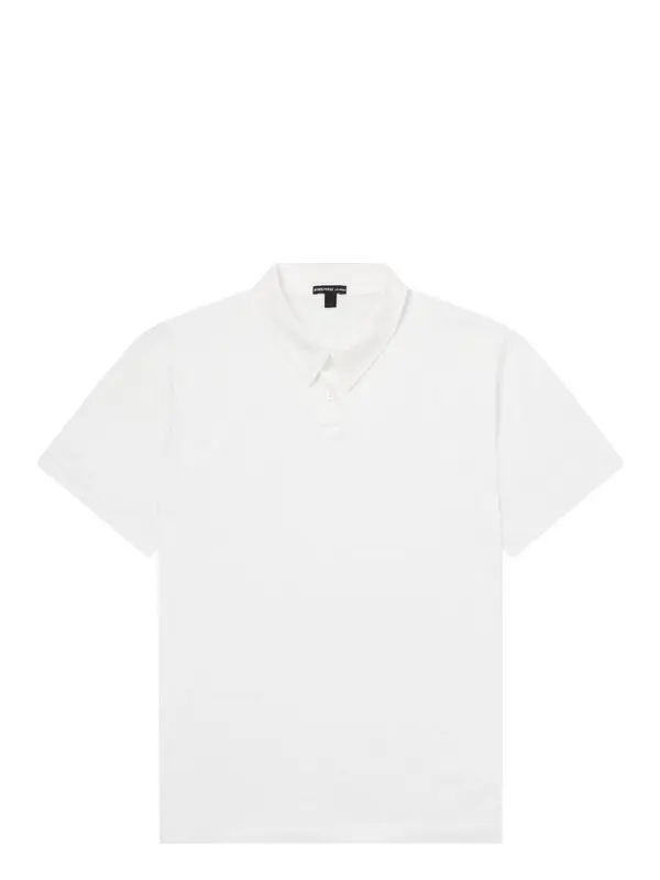 JAMES PERSE Lotus Cotton-jersey Polo Shirt - White
