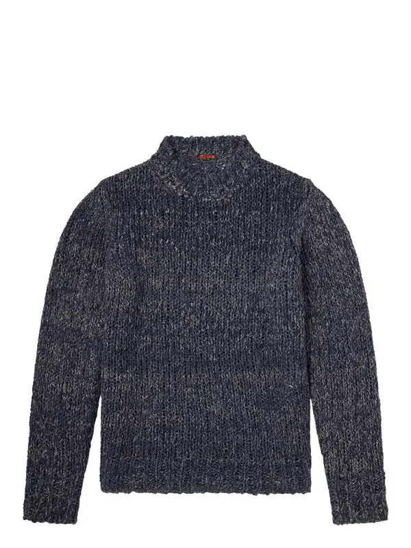 Barena Venezia Alpaca, Wool And Linen-blend Sweater - Blue