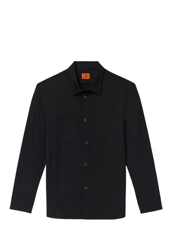 Barena Venezia Virgin Wool Overshirt - Black