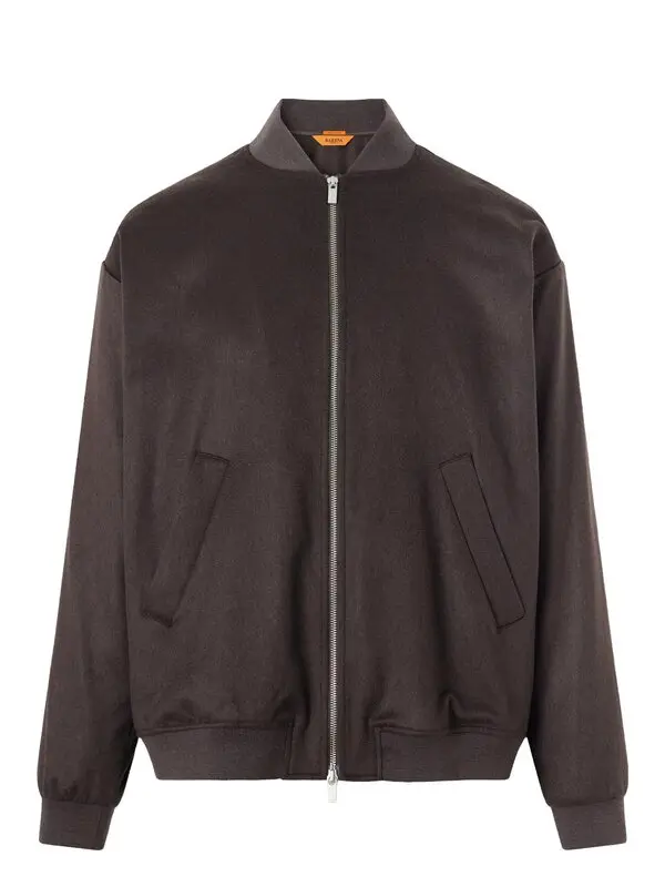 Barena Venezia Cashmere Bomber Jacket - Brown