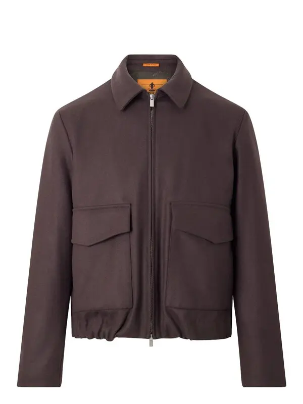 Barena Venezia Wool-blend Felt Blouson Jacket - Brown