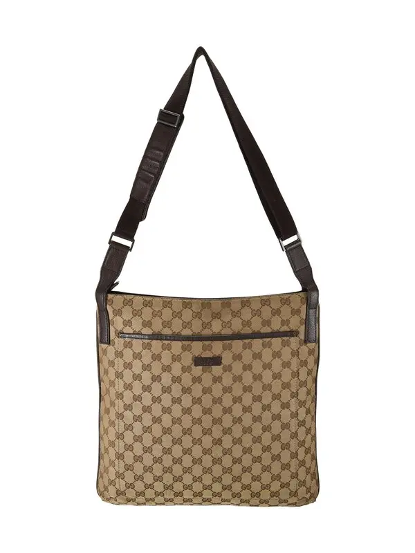 Gucci Gg Canvas Messenger Bag - Brown