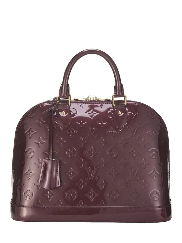 LOUIS VUITTON Monogram Vernis Alma Nm Handbag - Purple