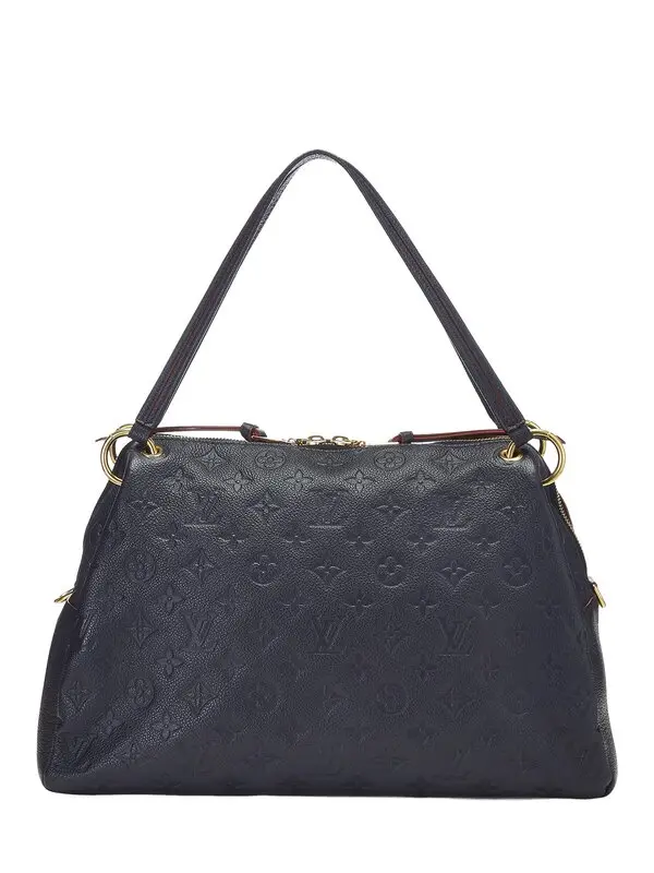 LOUIS VUITTON Monogram Empreinte Leather Ponthieu Bag - Navy