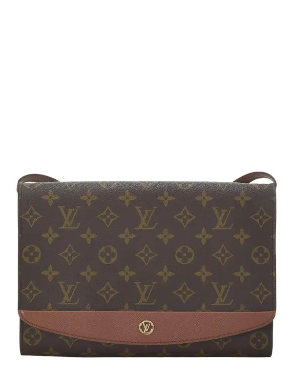LOUIS VUITTON Monogram Canvas Bordeaux Shoulder Bag - Brown
