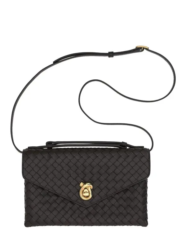 Bottega Veneta Knot Lock Shoulder Bag - Brown