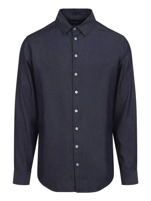 Giorgio Armani Cotton Shirt - Blue