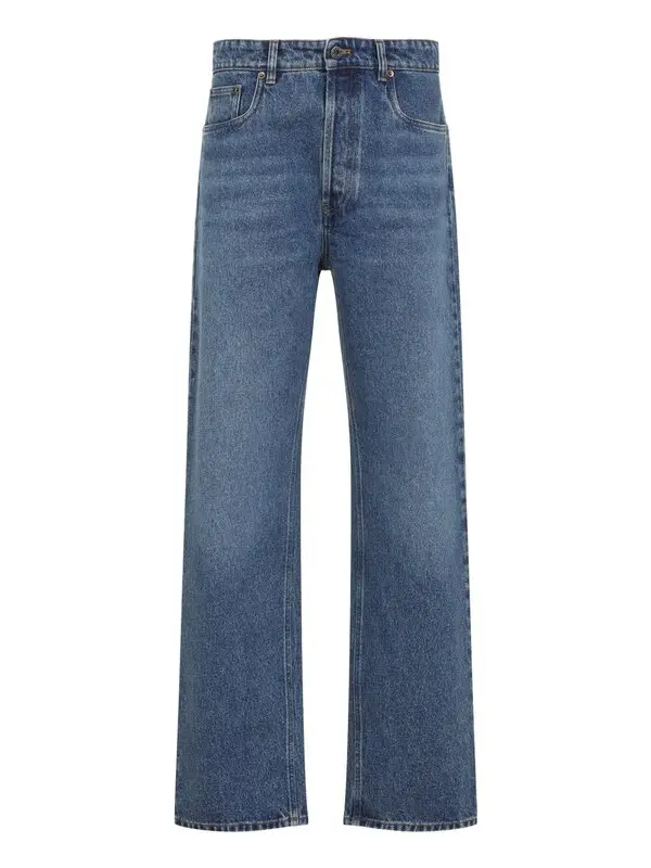 Miu Miu High-rise Straight-leg Jeans - Blue