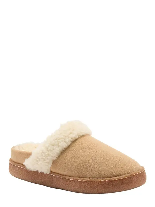 Sorel Nakiska Iii Faux Shearling Lined Slide Slipper - Canoe/gum 2