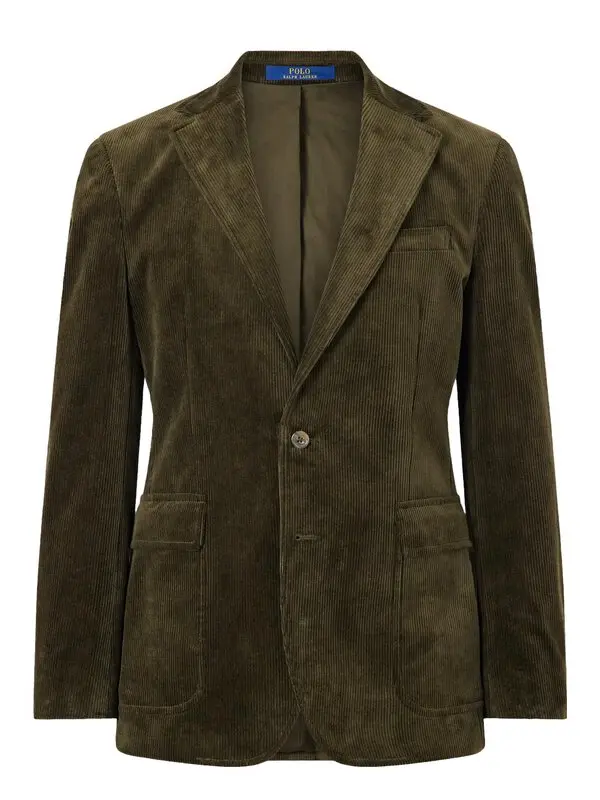 Polo Ralph Lauren Stretch Cotton-corduroy Blazer - Green