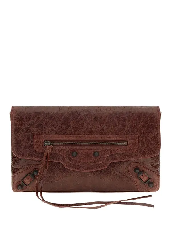 Balenciaga Le City Clutch In Lambskin - Multicolor