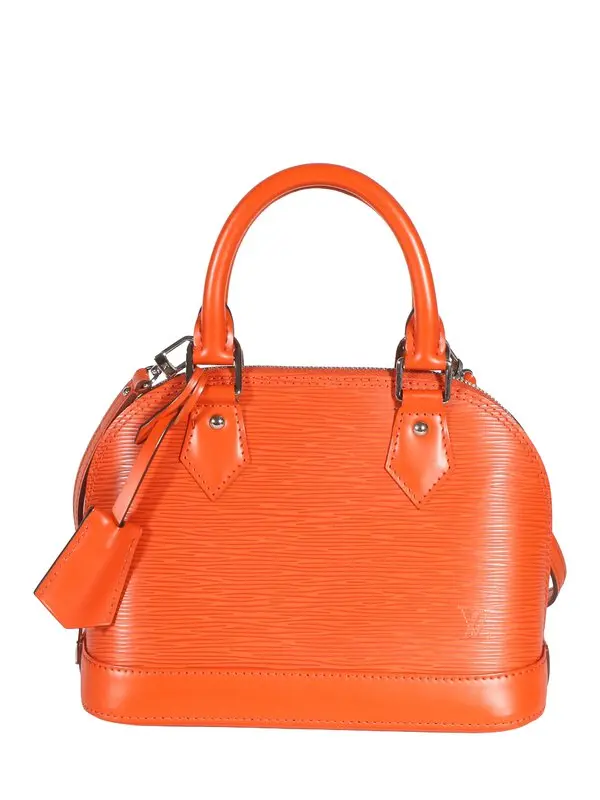 LOUIS VUITTON Epi Alma Bb Top Handle Bag - Orange