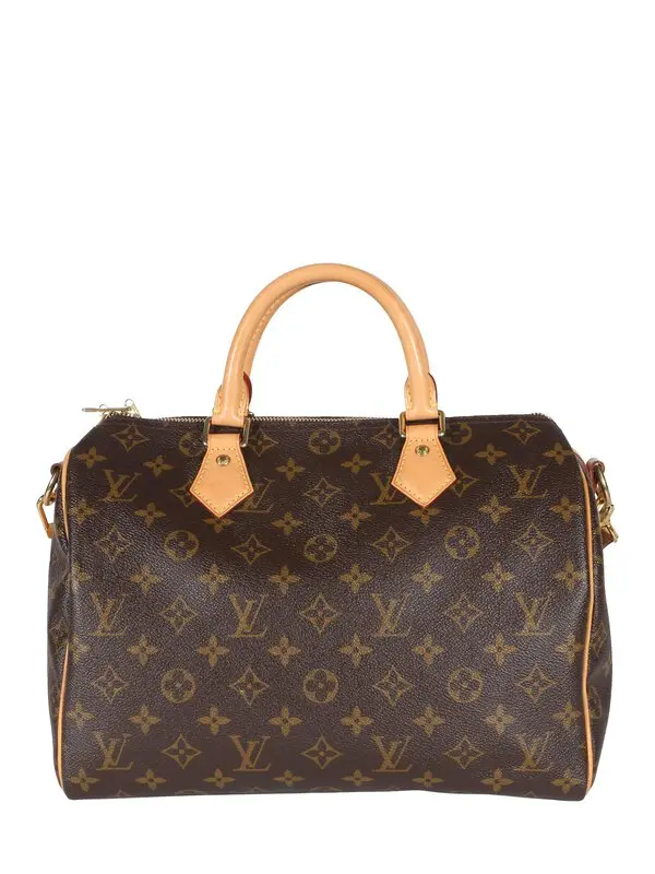 LOUIS VUITTON Monogram Speedy Bandouliere 30 - Brown