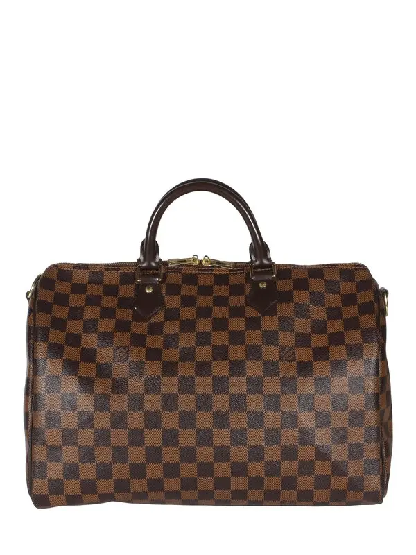 LOUIS VUITTON Damier Ebene Speedy Bandouliere 35 - Brown