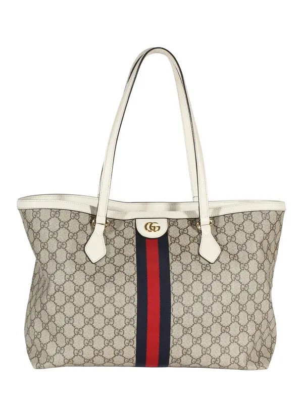 Gucci Ophidia Gg Supreme Canvas Tote - Brown
