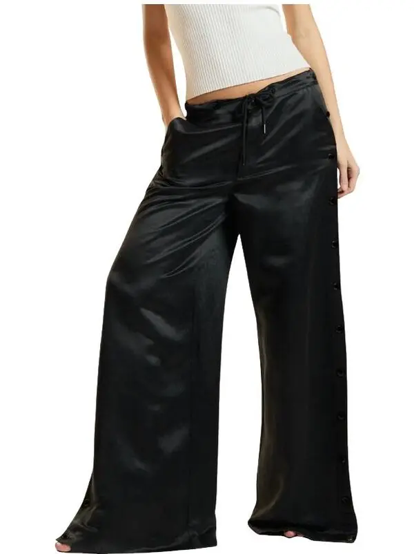 Cynthia Rowley Breakaway Snap Pant - Black