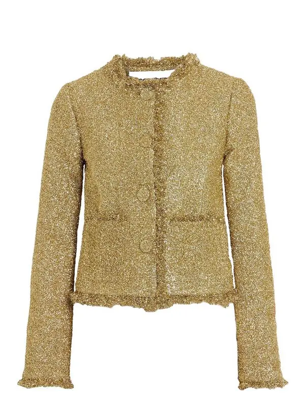 Rabanne Metallic Tinsel Jacket - Gold