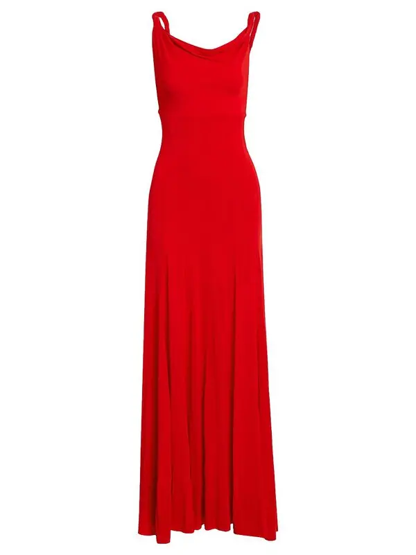 Alice + Olivia Noelia Twisted Maxi Dress - Red