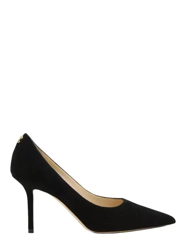 JIMMY CHOO Logo Detail Pointed Toe Pumps - Black