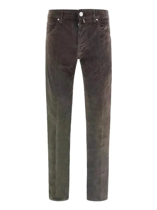 Jacob Cohen Scott Slim-fit Corduroy Trousers - Brown