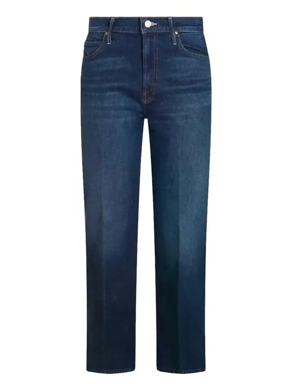MOTHER Faded-effect Straight-leg Jeans - Blue