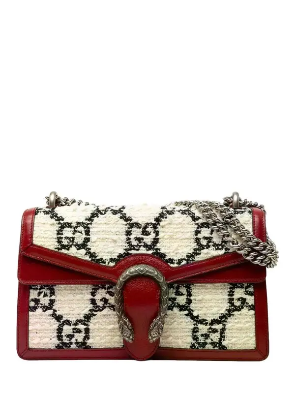Gucci Dionysus Gg Tweed Shoulder Bag - Neutrals